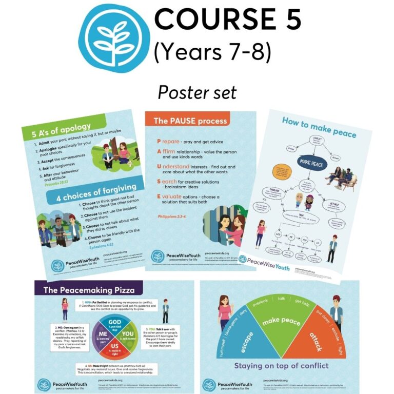 Course 5 Apology and Forgiveness Poster A2 - PeaceWise